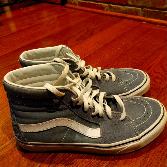 Vans | Shoes | Gray Skihi High Top Vans Size 95 In Womens | Poshmark